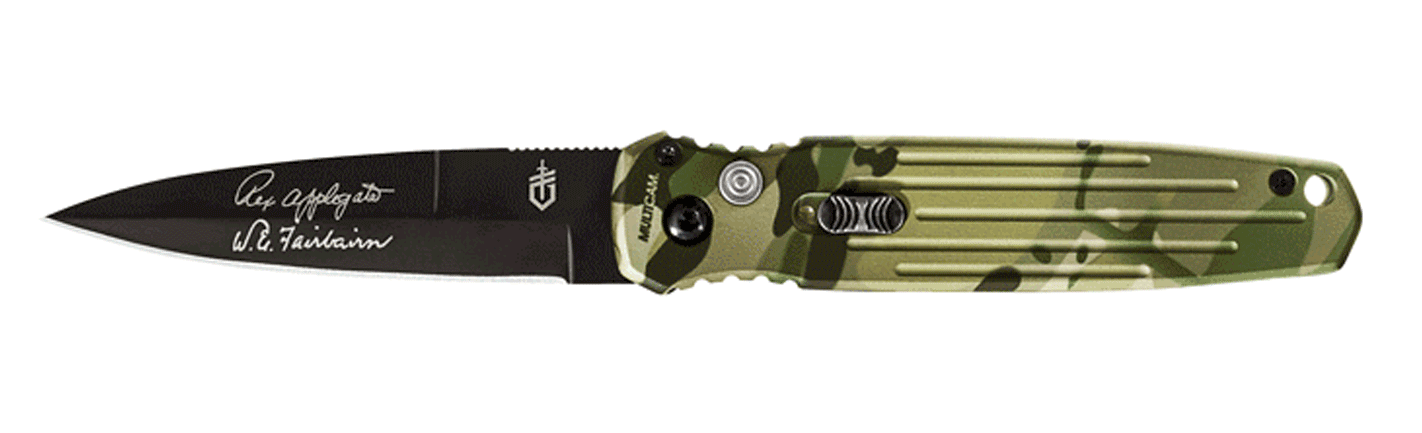 Gerber Auto Covert - Automatic Knife | Green Multi-Cam | Blade HQ