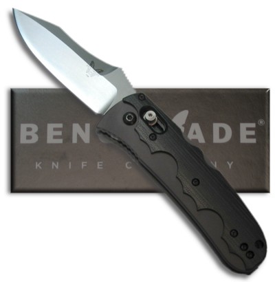 Benchmade Snody 4200SBK Auto Resistor Knife (3.65" Satin) - Blade HQ