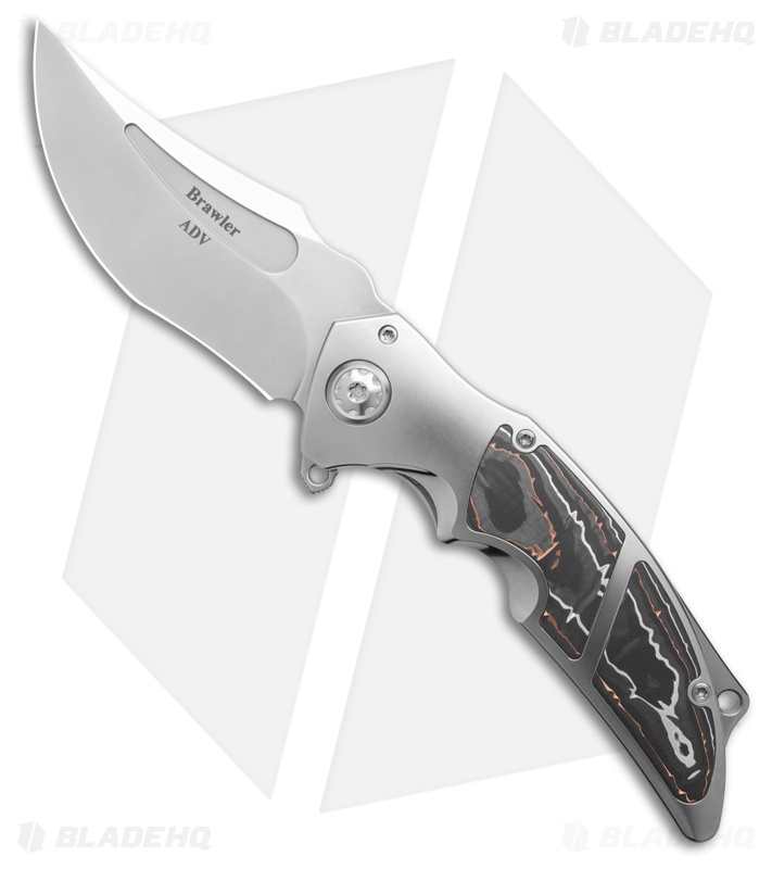 ADV Tactical Brawler Frame Lock Knife Copper Carbon Titanium