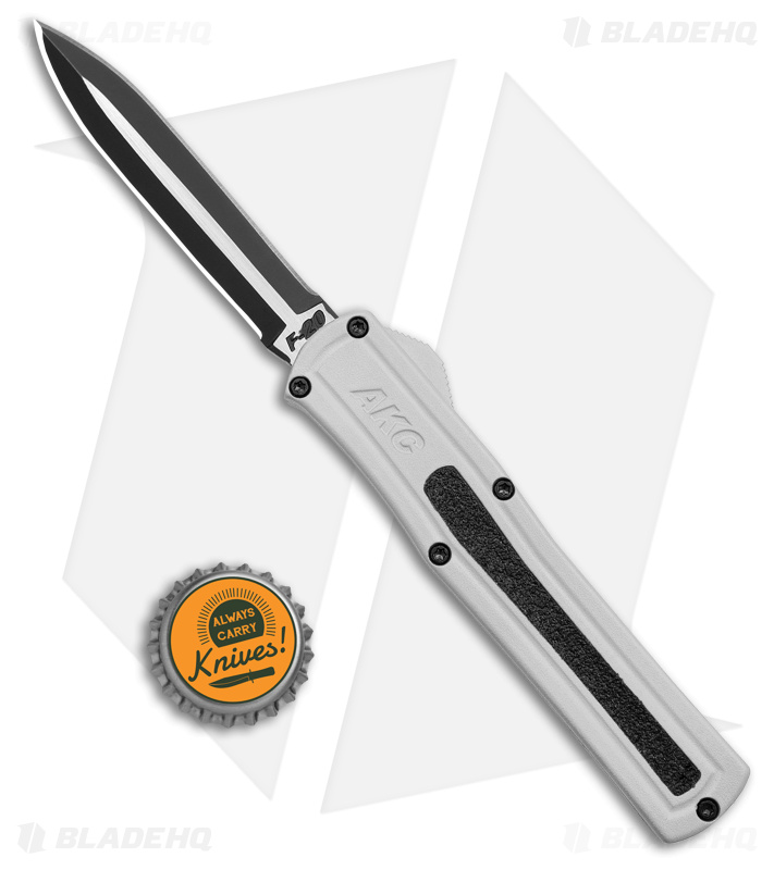 AKC F-20 D/A Dagger OTF Auto White Al (Two Tone) - Blade HQ
