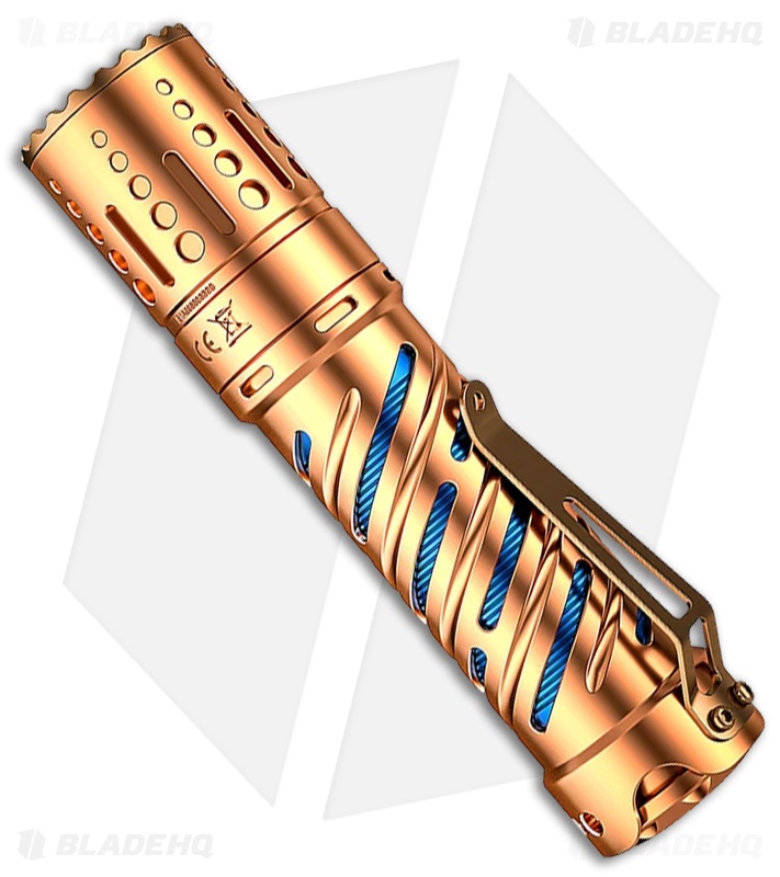 Acebeam E70-CU EDC Flashlight Copper w/ Blue Inlay - Blade HQ