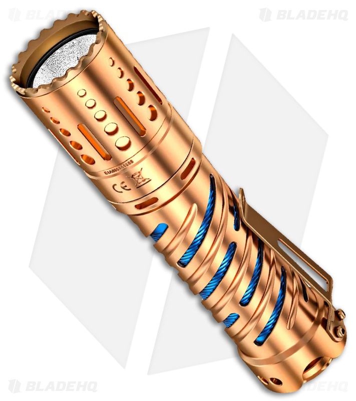 Acebeam E70-CU EDC Flashlight Copper w/ Blue Inlay - Blade HQ