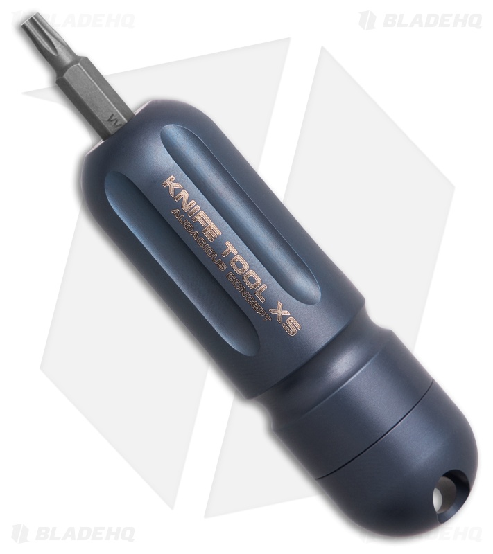 Audacious Concept XS Knife Tool Blue Titanium