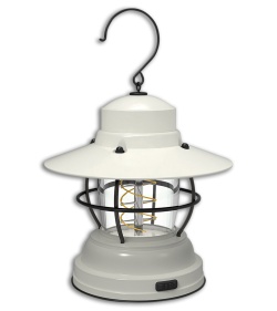 Barebones Living Outpost Lantern Vintage White 180 Lumens