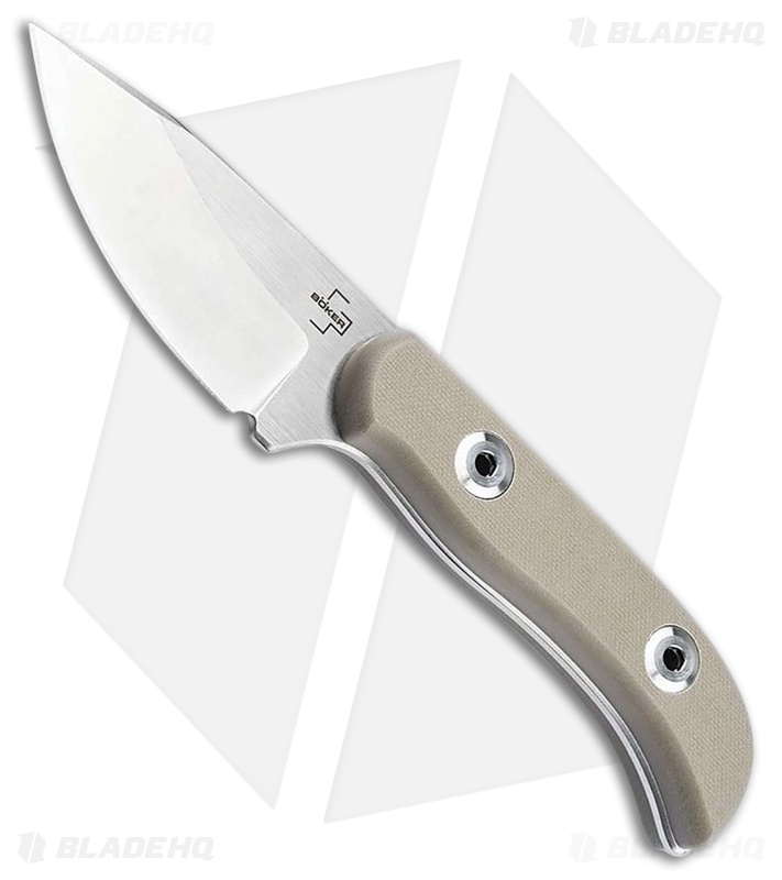 Boker Plus Dasos 2.0 Fixed Blade Tan G-10 (3.125 Satin) - Blade HQ