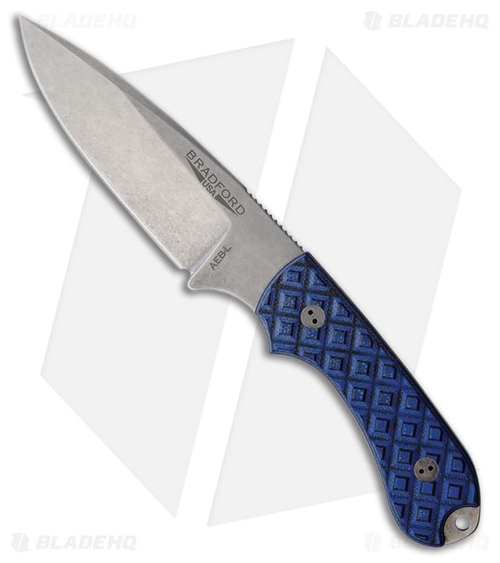 Bradford Guardian 3.2 Fixed Blade Knife Black/Blue G-10 SW