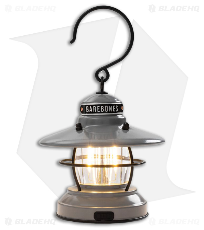 Barebones Living Edison Mini Lantern Slate Gray