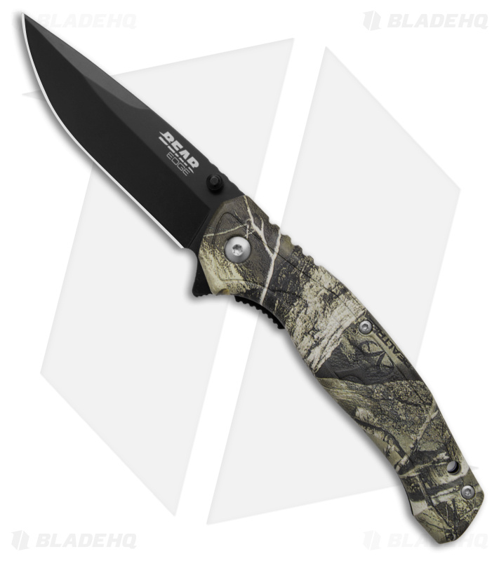 Bear Edge Brisk 2.0 Knife Green Camo Black 61537 - Blade HQ