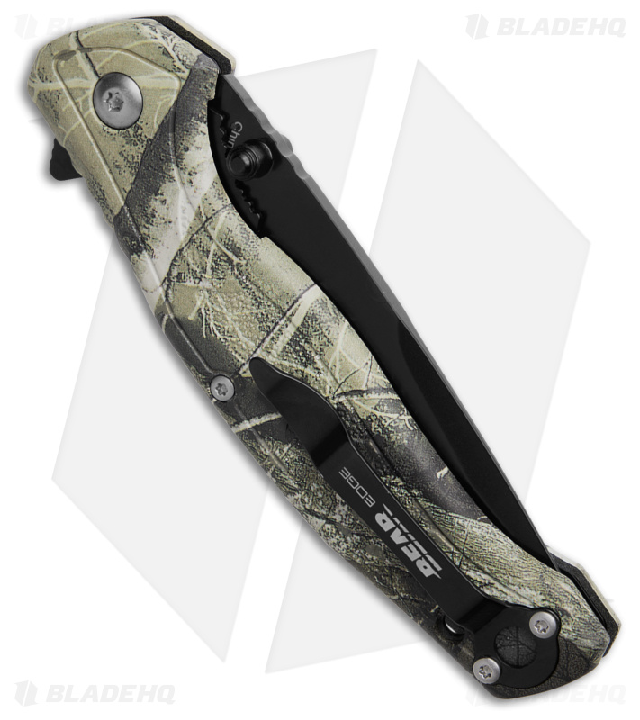 Bear Edge Brisk 2.0 Knife Green Camo Black 61537 - Blade HQ