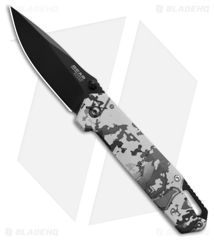 Bear Edge Brisk 3.0 Frame Lock Knife Viper White SS Black