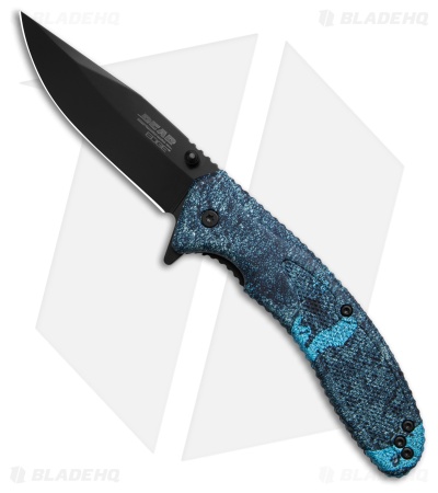 Bear Edge Sideliner Spring Assisted Knife Rift Zytel Black
