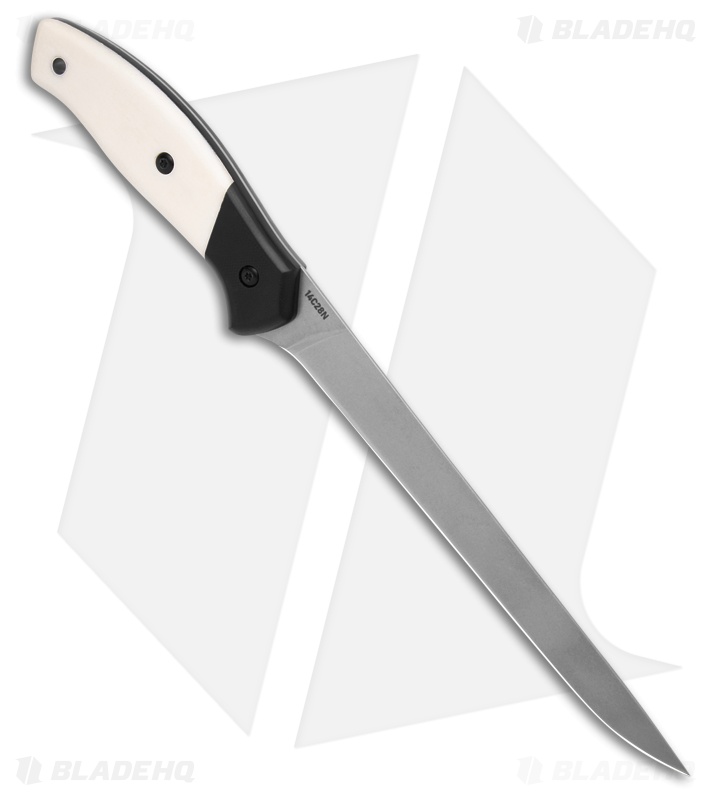 Bear & Son White Smooth Bone Professional Fillet Knife (7.5" SW) - Blade HQ