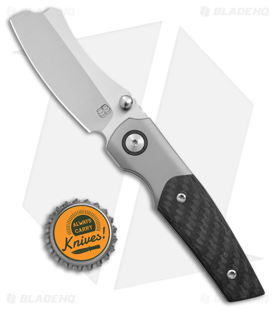 BergBlades Mini Barber Twill CF/BB Ti (Satin) - Blade HQ