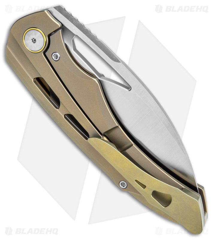 Bestech Knives Fairchild Frame Gold Ti (Satin) - Blade HQ