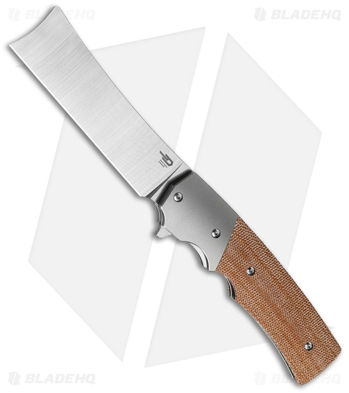 Bestech Knives Spanish Tip Razor Knife | Natural Micarta + Satin | BHQ