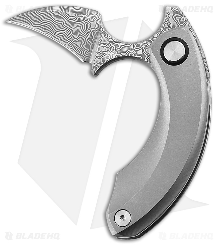 Bestech Knives STRELIT Knife Titanium + Damascus - Blade HQ