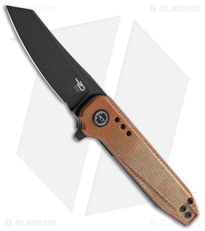 Bestech Knives Syntax Liner Lock Knife Brown G-10 - Blade HQ