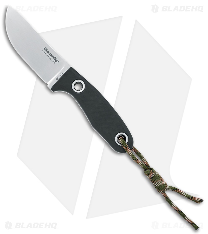 Black Fox BF-731 Viator Fixed Blade Knife Black G-10 (3.5" Satin ...