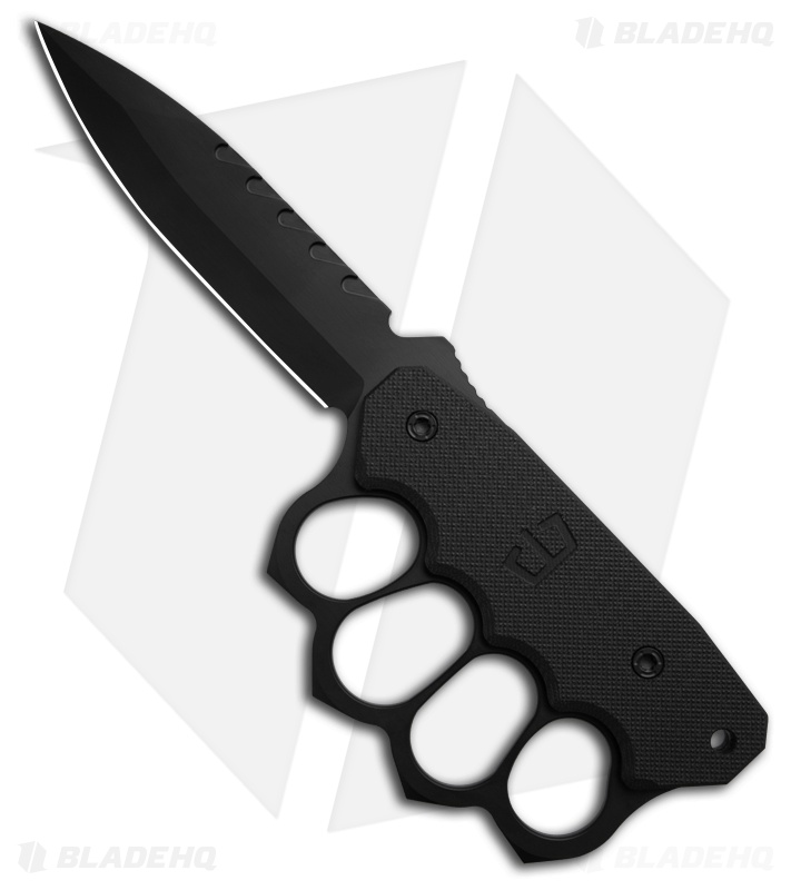 Blackside Customs Trench Boss Fixed Blade Knife Black G-10
