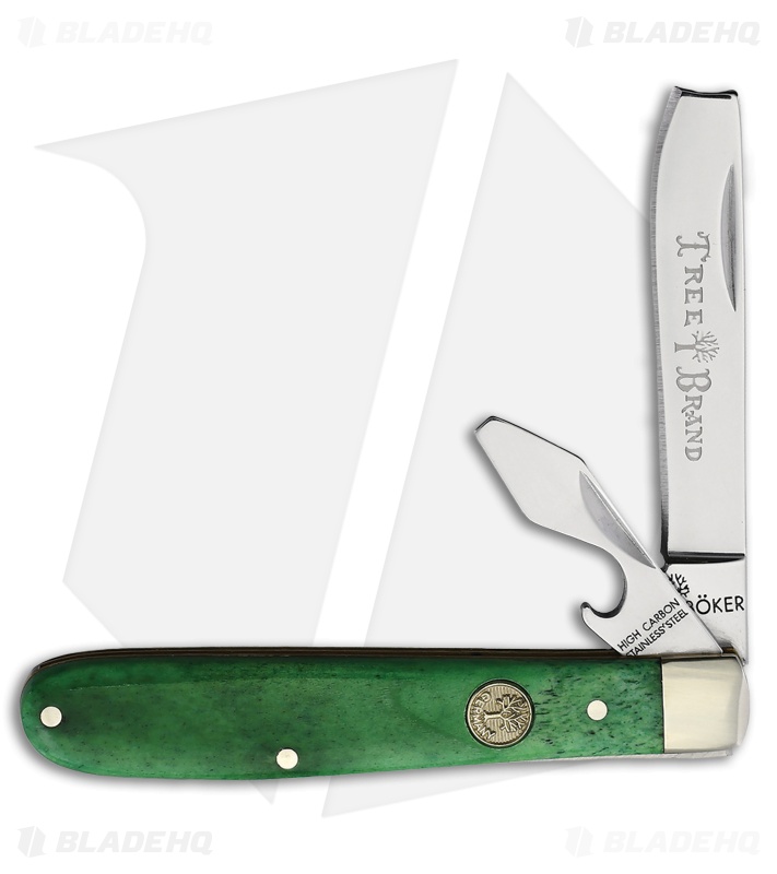Boker Razor Jack Knife 3" Lime Green Bone (BO110714)