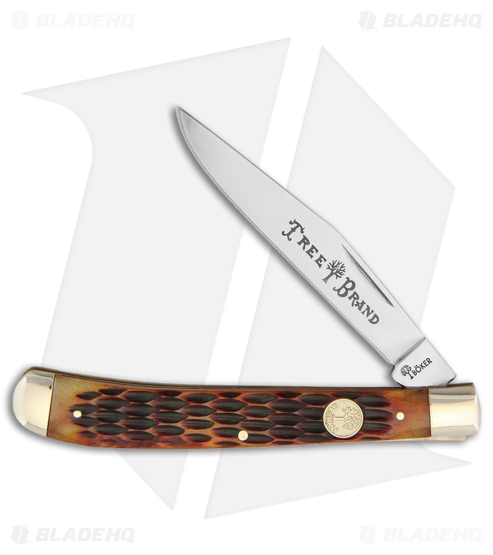 Boker Slim Line Trapper 4" Brown Bone 110735 - Blade HQ