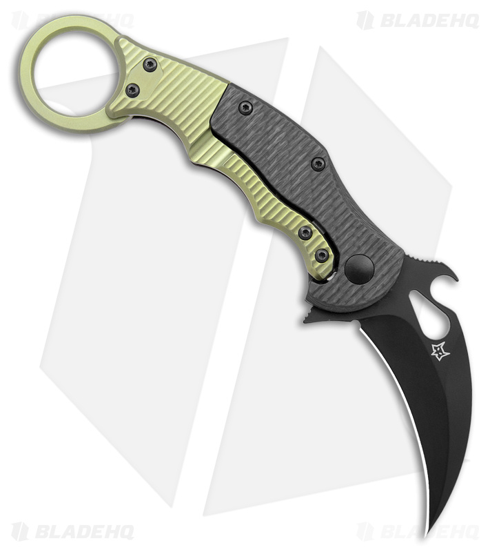 Brighten Blades Moonstruck Karambit Green Ti CF - Blade HQ