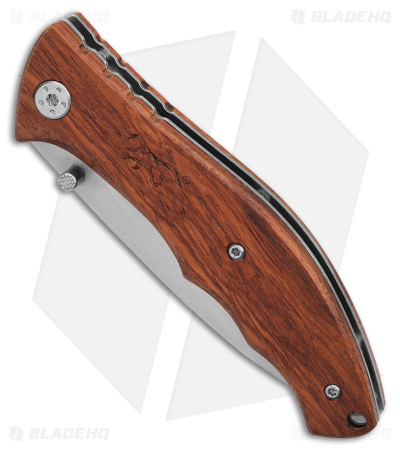 Browning Folding Knife Wood (3.25" Satin) - Blade HQ