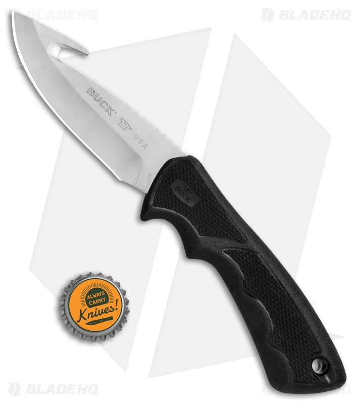 Buck BuckLite Max II Large Guthook Fixed Blade Knife (4" Stonewash ...
