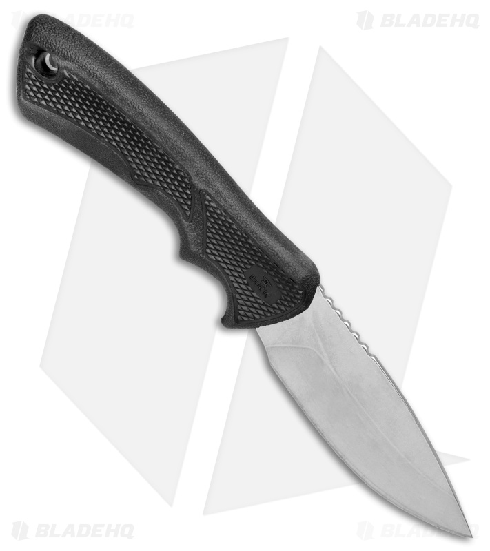 Buck BuckLite Max II Small Fixed Blade Knife Black (3.25" Stonewash ...