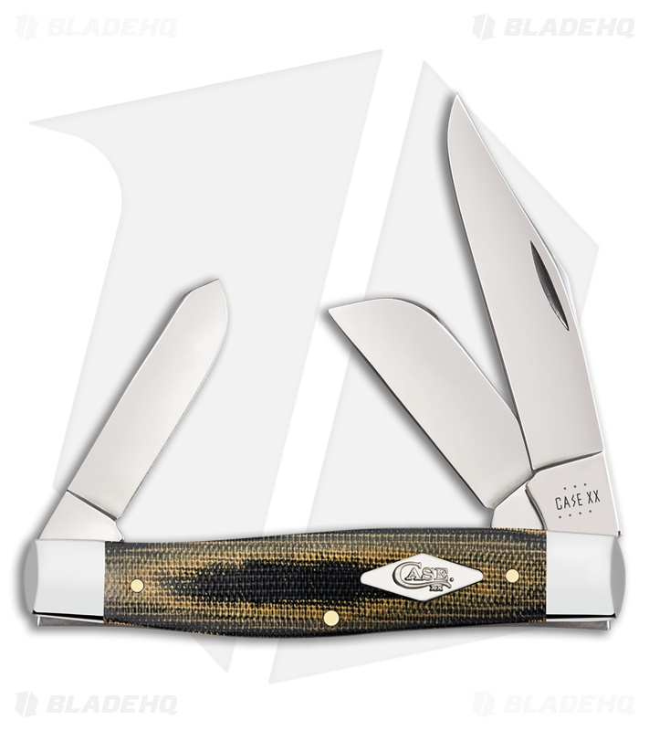 Case Knives Large Stockman Knife | Black + Green Micarta