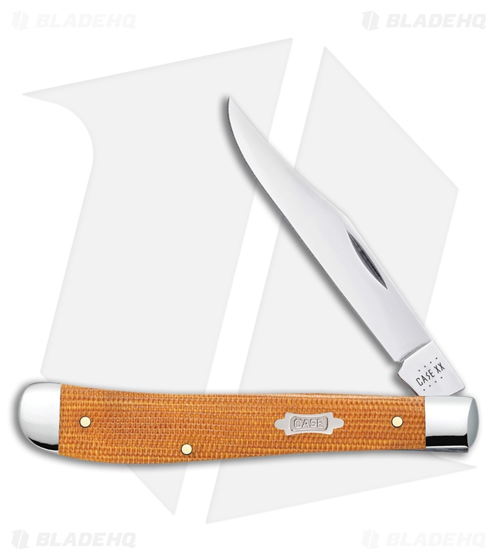 Case Knives Slimline Trapper Knife | Natural Canvas Micarta