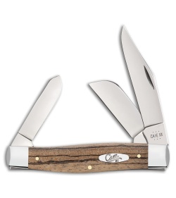 Case Knives Large Stockman Knife 4.25" Natural Zebra Wood (6375 SS ...