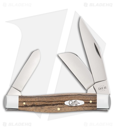 Case Knives Large Stockman Knife 4.25" Natural Zebra Wood (6375 SS ...