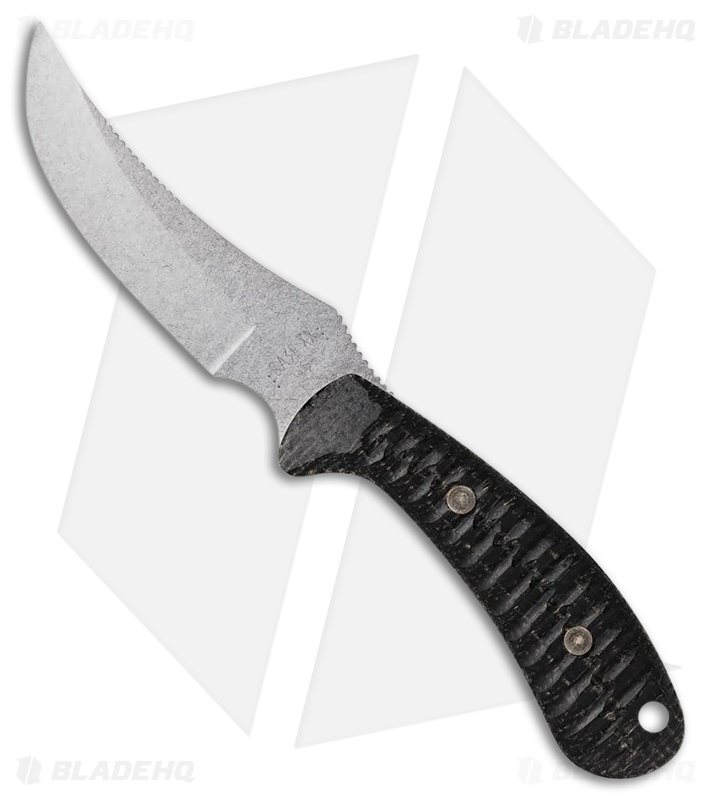 Case Cutlery Fixed Blade Ridgeback Hunter Black Burlap (4.00" Stonewash ...