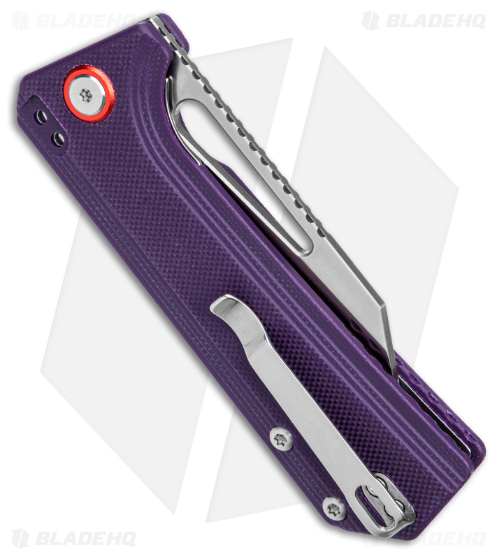 CJRB Ruffian Liner Lock Knife Purple G-10 (Satin) - Blade HQ