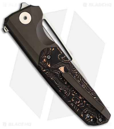 CMB Made Knives Darma Faint Yellow Ti + Black/Copper CF