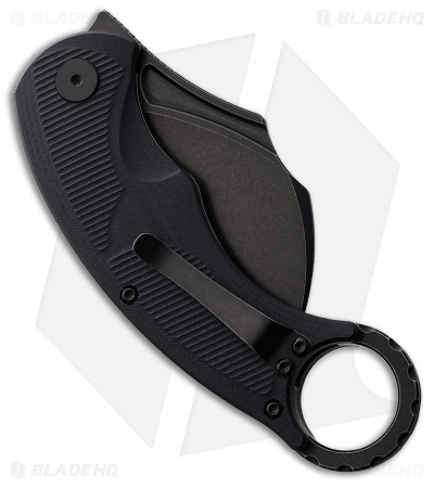 CMB Made Knives Falcon Knife Black G-10 (Black SW)