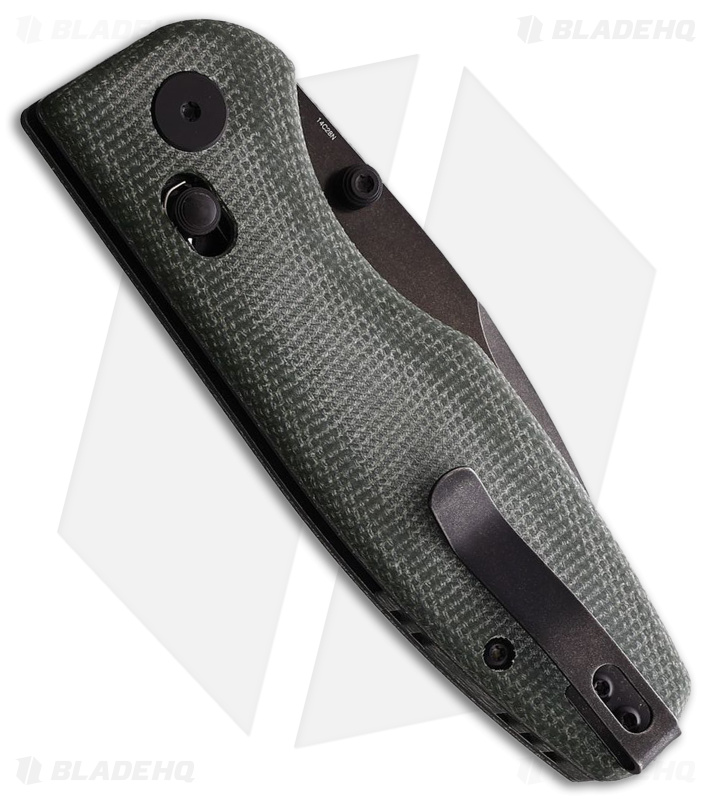 CMB Made Knives Predator Knife Green Micarta (Black)
