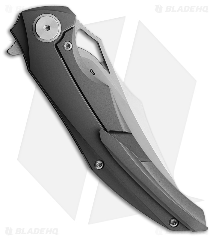 CMB Made Knives Prowler Frame Lock Knife CF Blue - Blade HQ