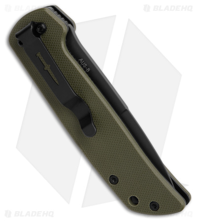 Camillus Cuda Mini Knife Green G-10 (Black) - Blade HQ