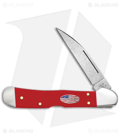 Case CopperLock Knife 4" Red Polymer (1549WL SS) 73935 - BHQ