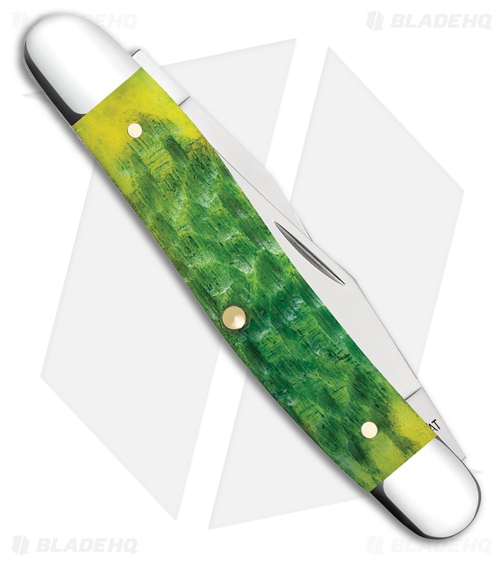 Case Knives Muskrat Knife Peach Seed Jig Green Apple Bone