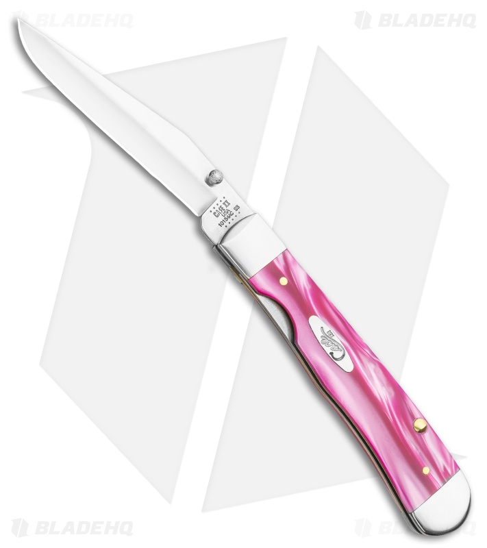Case Kickstart TrapperLock Assisted Knife Pink Pearl Kirinite (10154AC ...