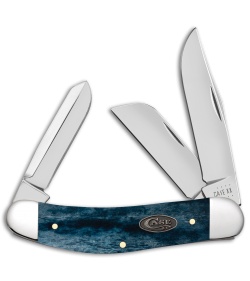 Case Cutlery Sowbelly Pocket Knife Blue Bone - Blade HQ