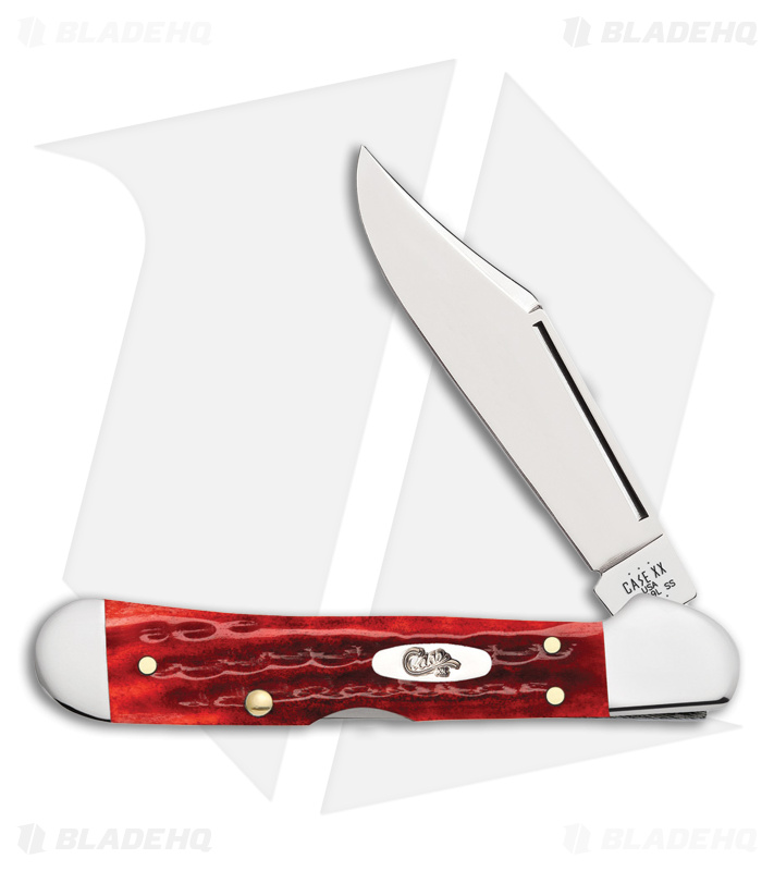 Case Knives Mini CopperLock Knife Corn Cob Jig Old Red Bone