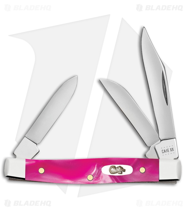Case Small Stockman Knife 2.625" Pink Pearl Kirinite - Blade HQ