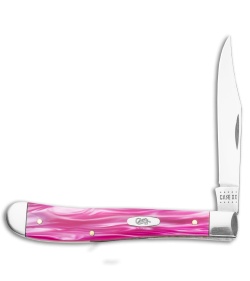 Case Slimline Trapper Traditional Knife 4.125" Pink Pearl Kirinite ...