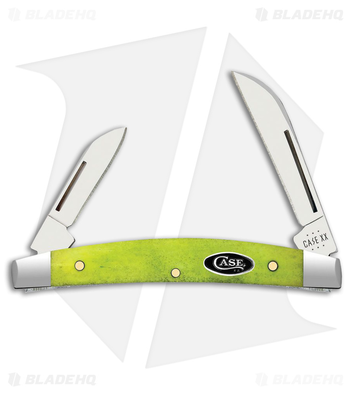 Case Knives Small Congress Knife Green Apple Bone Polish