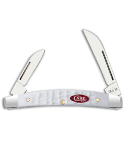 Case Knives Small Congress Knife White Jig Delrin Polish
