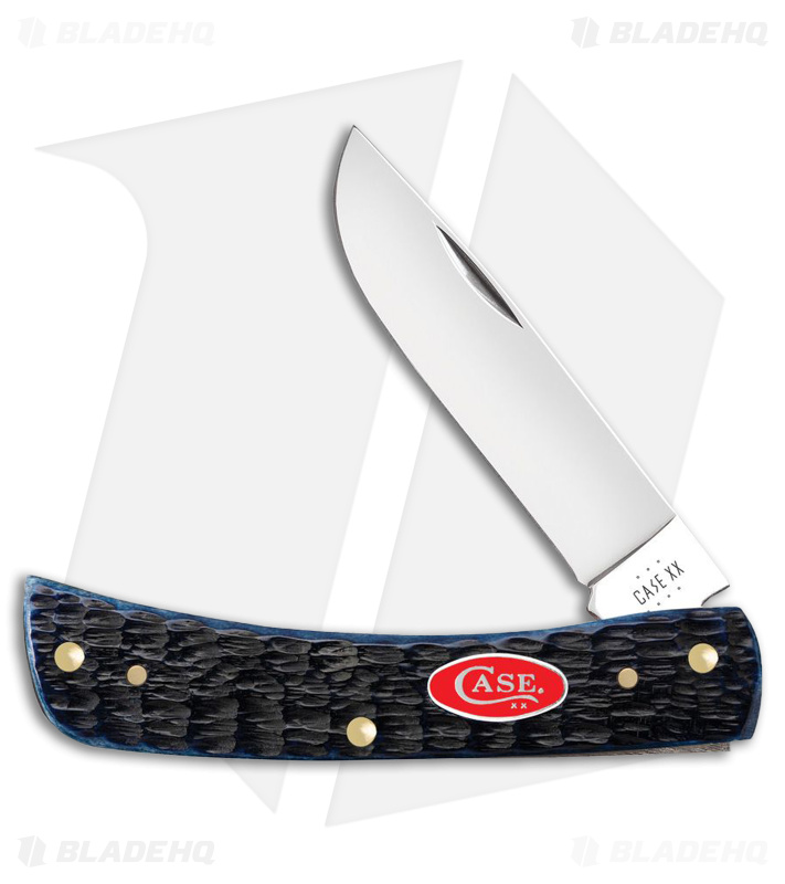 Case Sod Buster Jr. Knife Navy Blue Jigged Bone